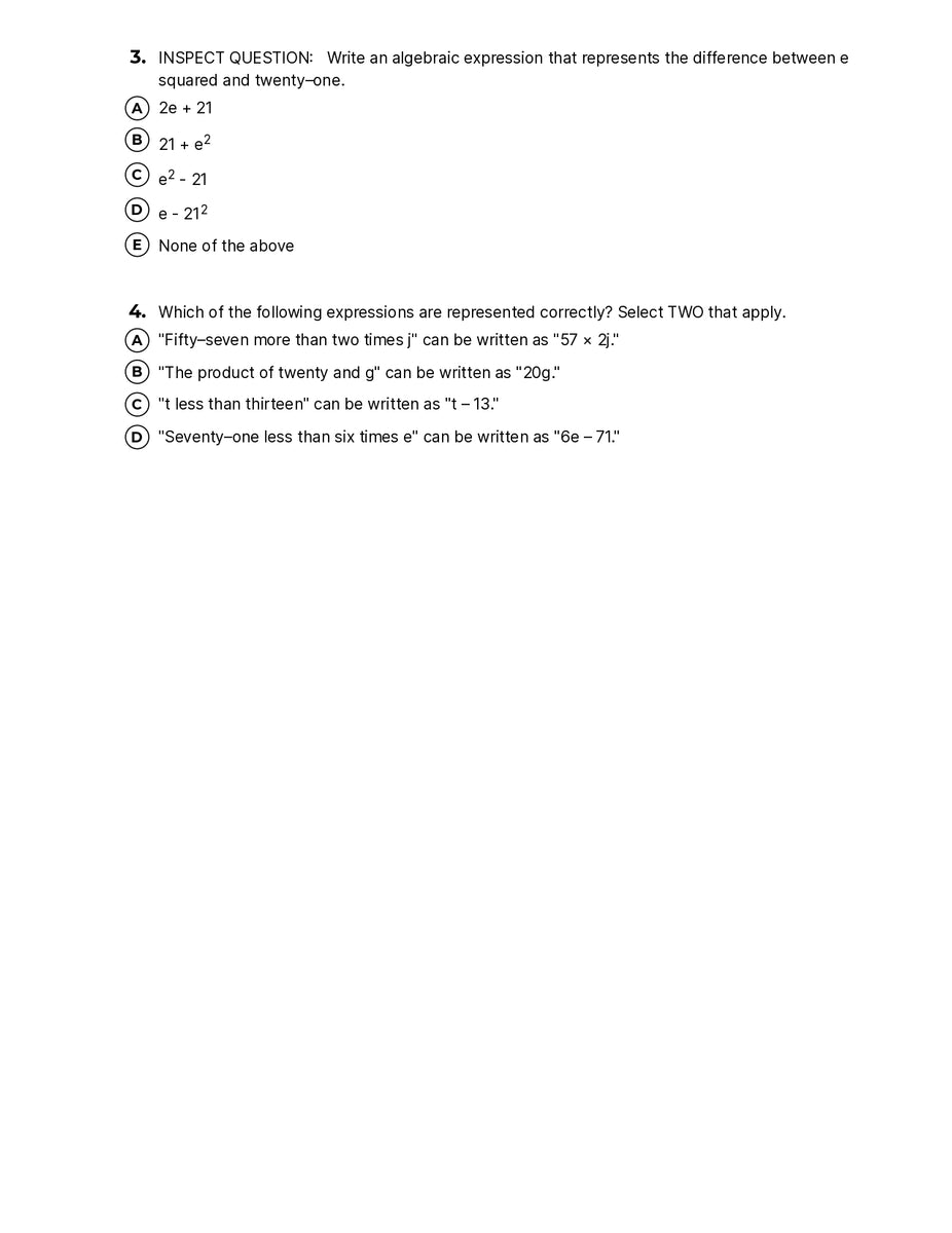 6Th Grade Math Warm-Up – Quiz Shop