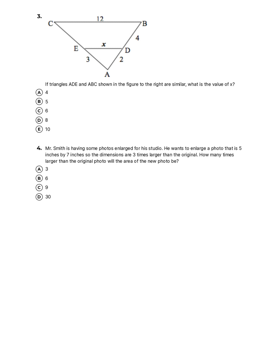 6Th Grade Math Warm-Up – Quiz Shop