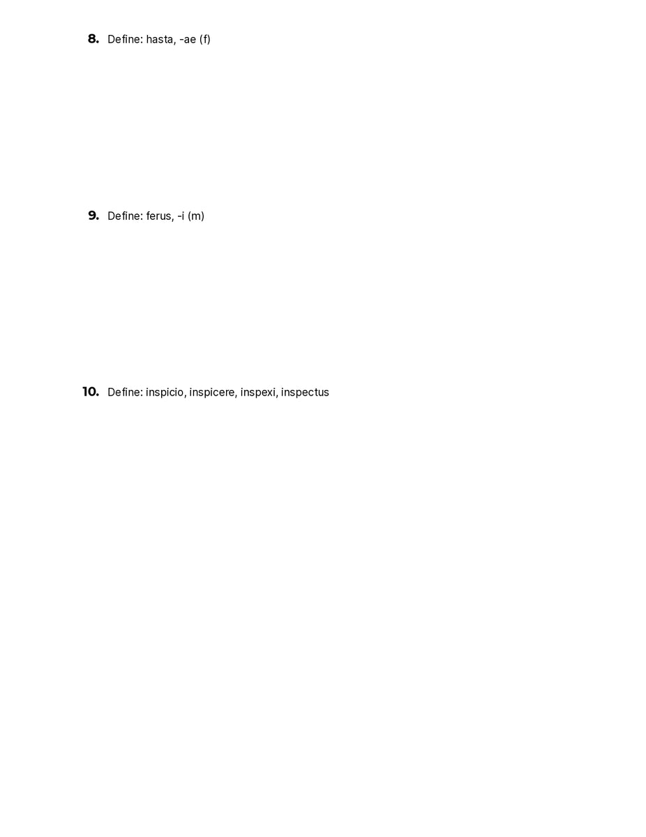 Aeneid 2.40-56-Vergil Vocabulary Sa – Quiz Shop