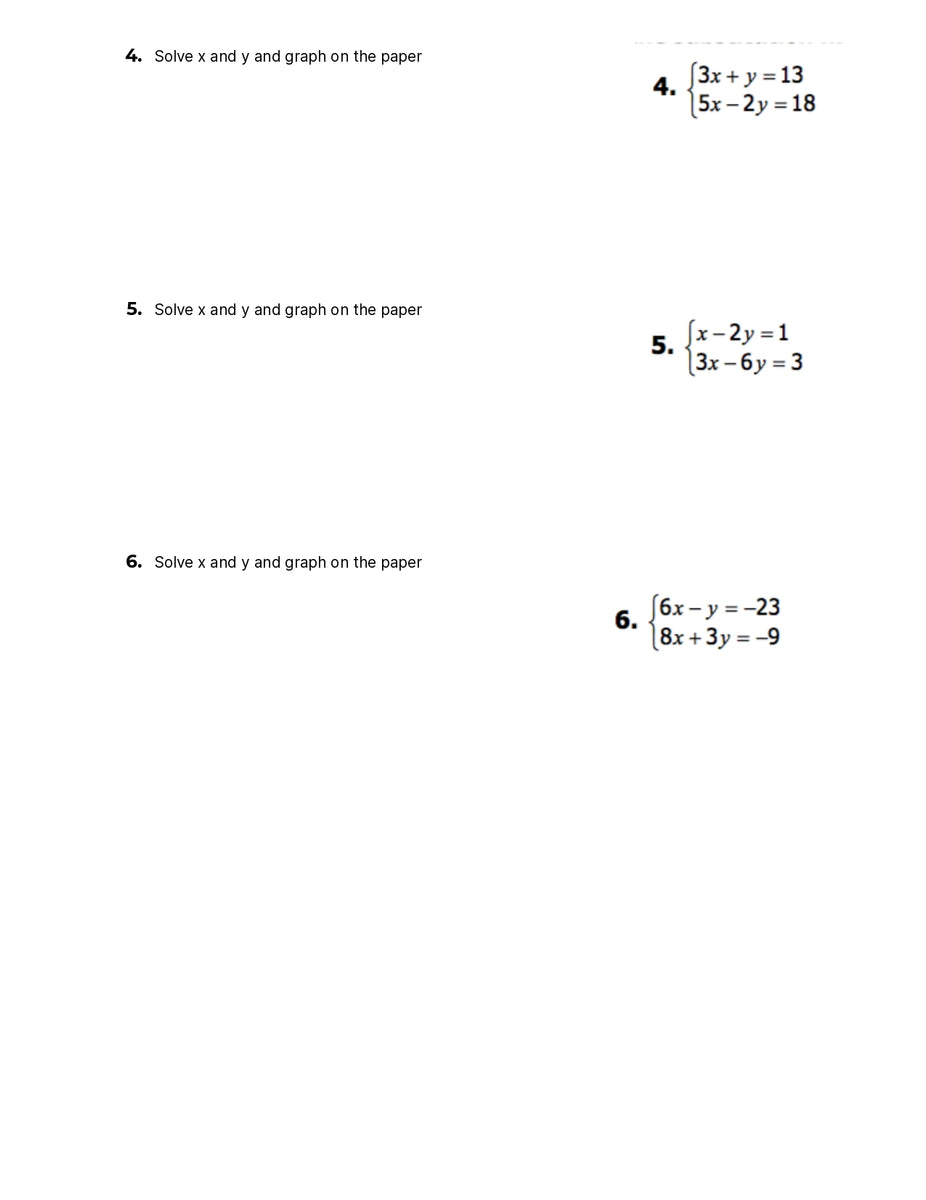Algebra 1 Unit5 System Of Linear Equation By Graphing And Solving ...