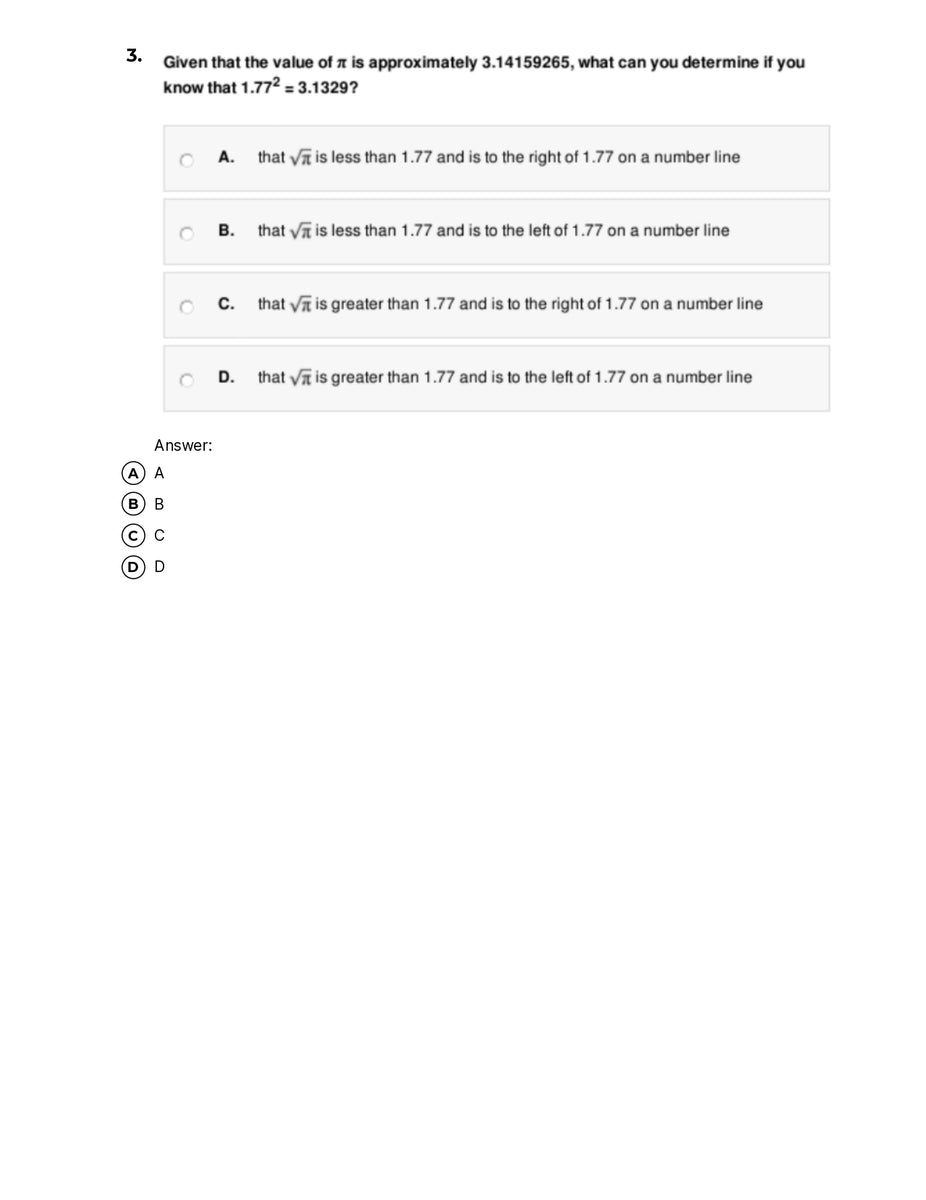 Algebra I Warm-Up Exponents And Square Roots – Quiz Shop