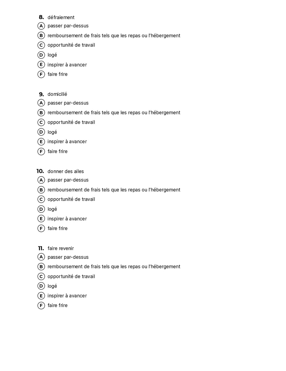 Ap French-Thèmes 4-1 – Quiz Shop