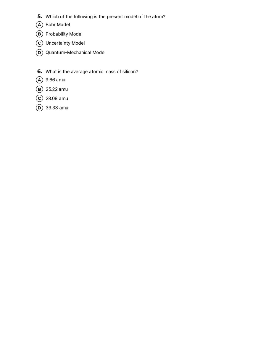 Atomic Theory And Nuclear Decay Exit Ticket – Quiz Shop
