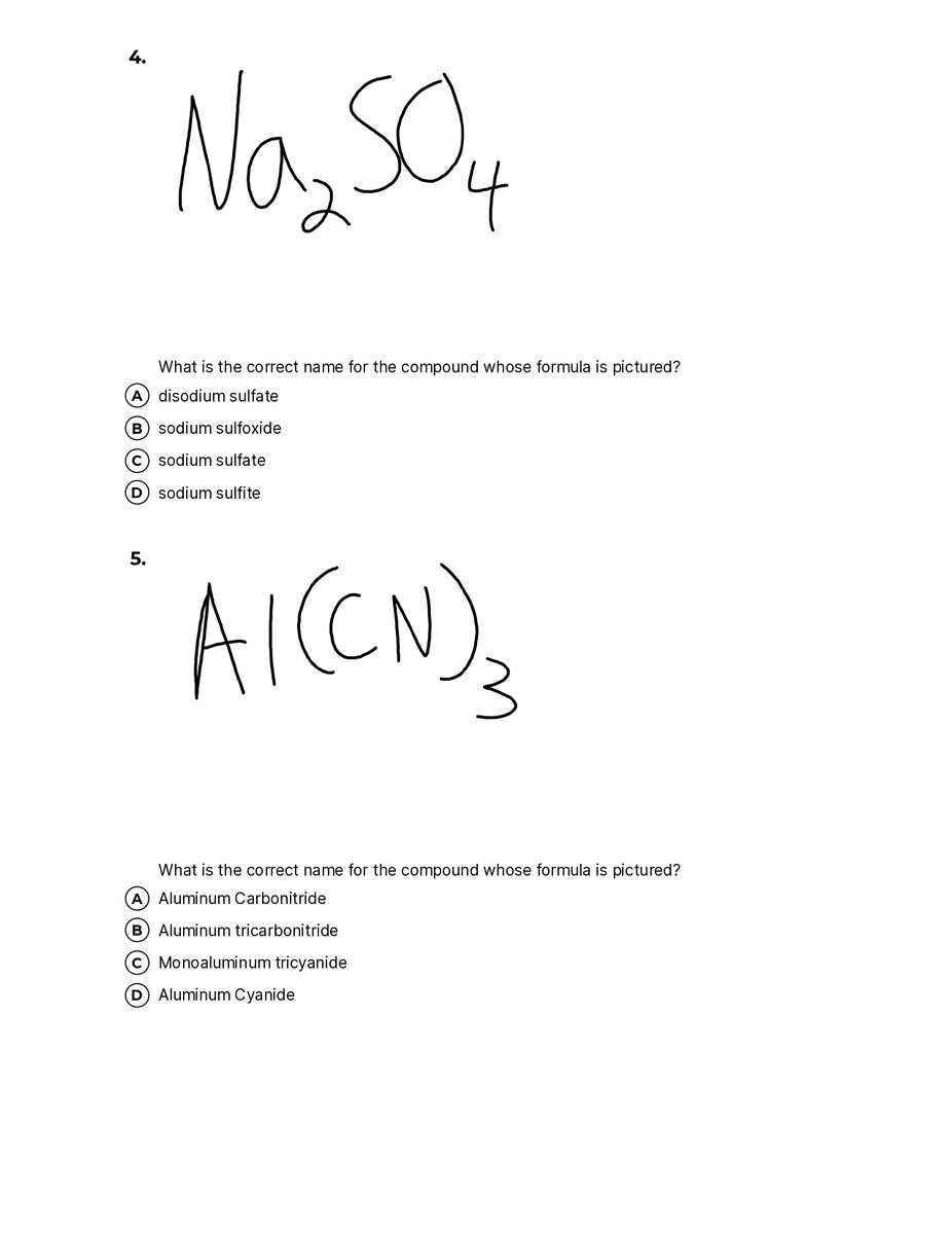 Chemical Bonding And Naming Warm Up – Quiz Shop
