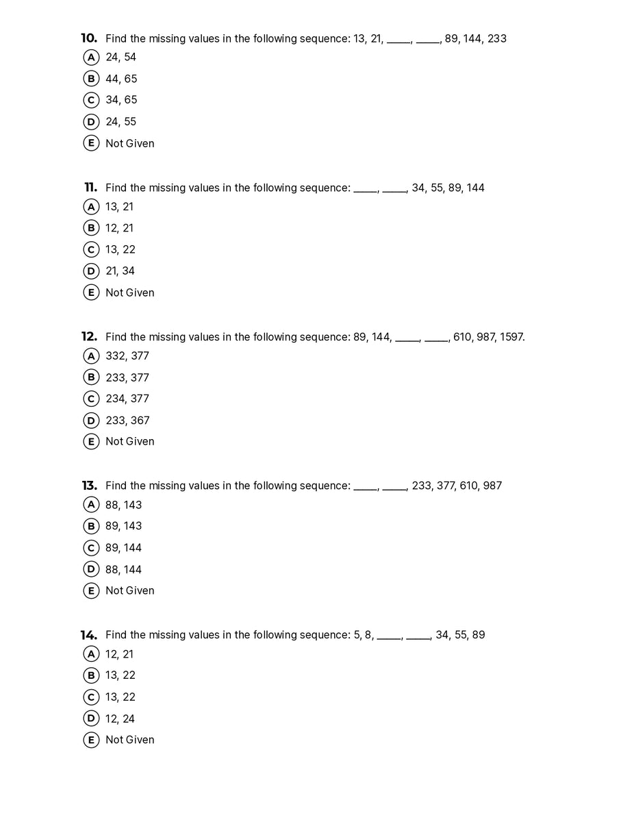 Fibonacci Sequence – Quiz Shop