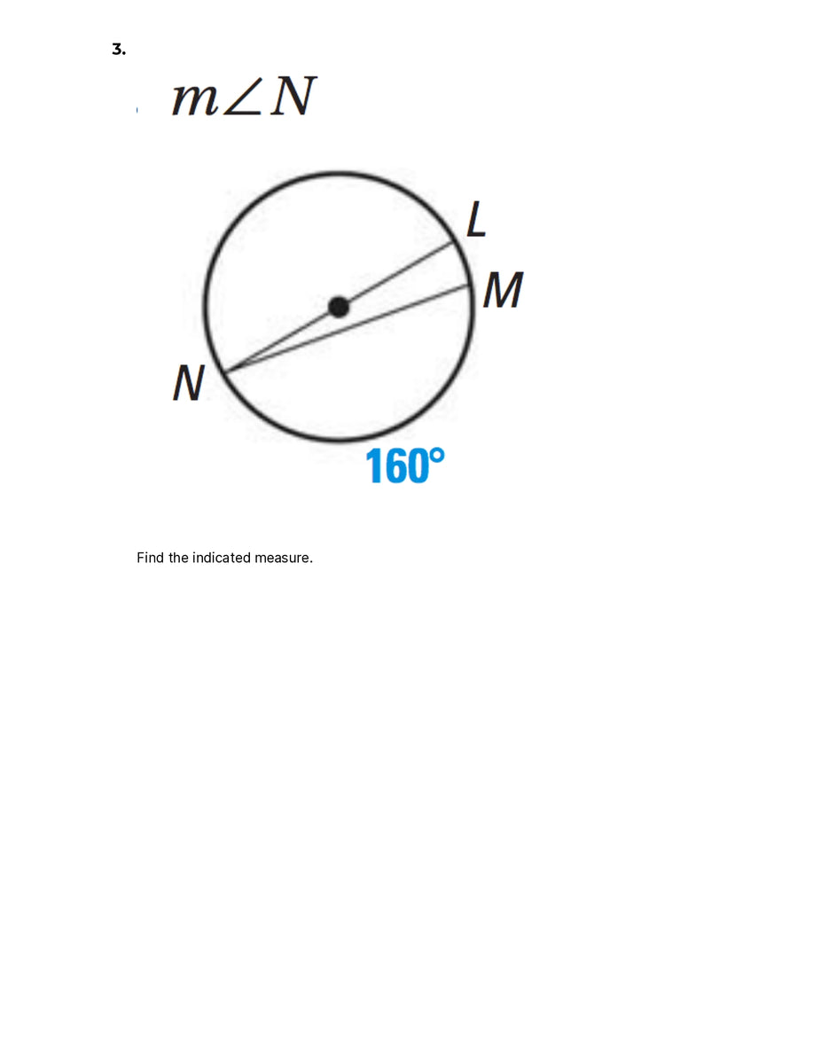Geometry Inscribed Angles Worksheets – Quiz Shop
