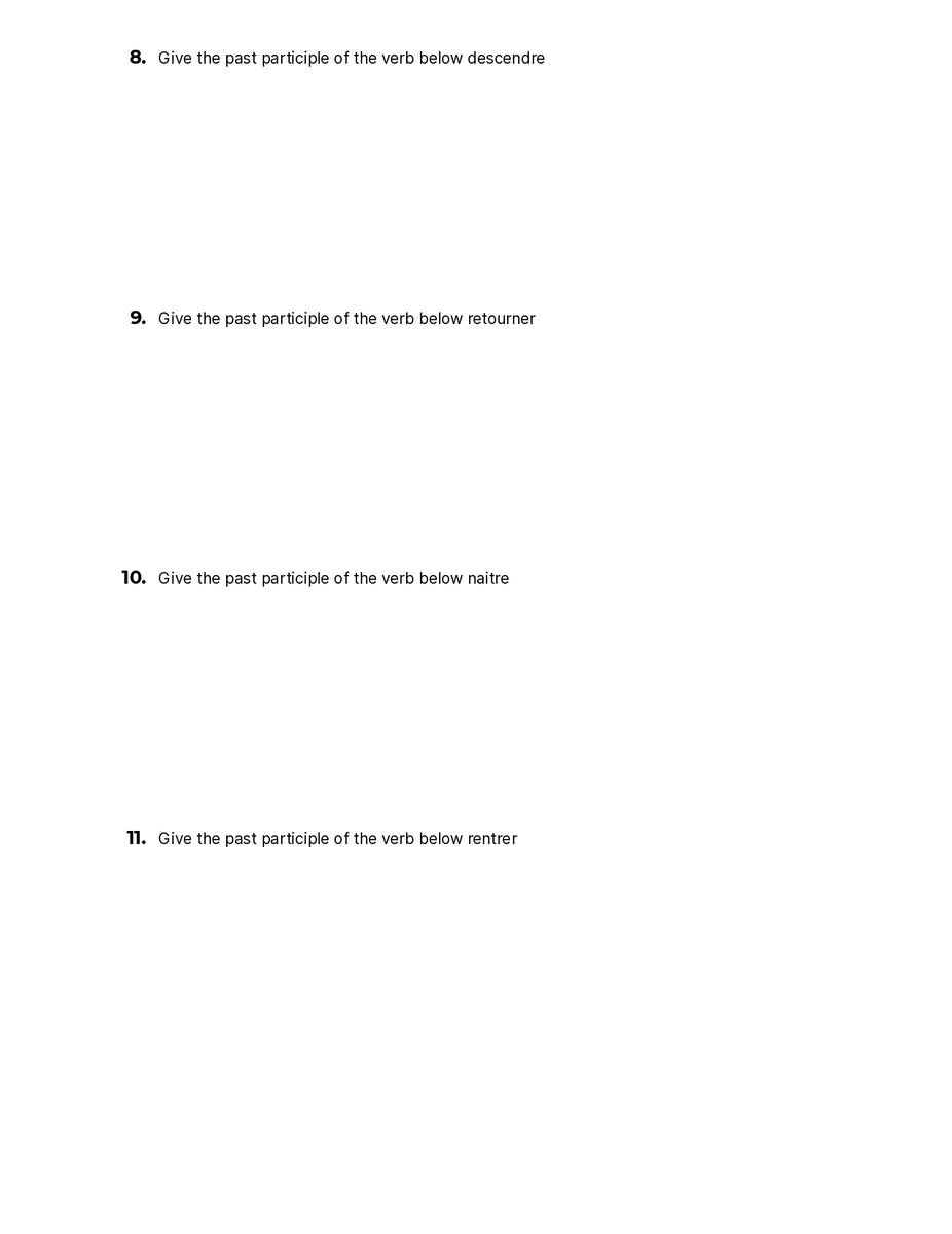 Le Passe Compose Avec Etre – Quiz Shop