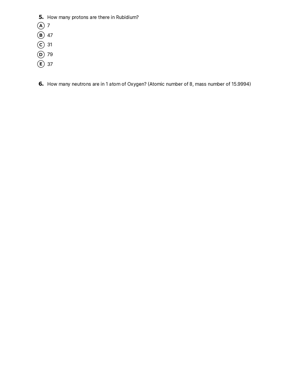 Reading The Periodic Table Warm Up – Quiz Shop