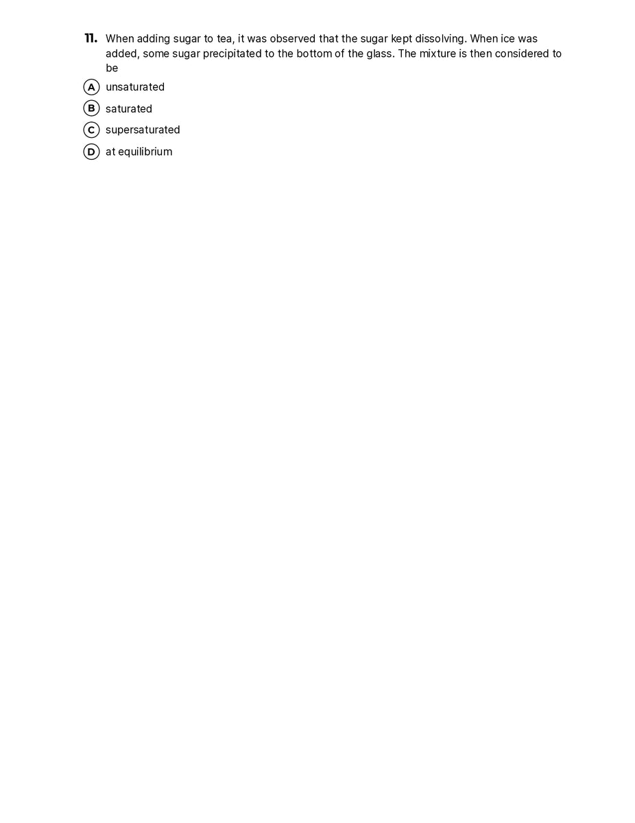 Solutions And Properties Of Water Quiz – Quiz Shop