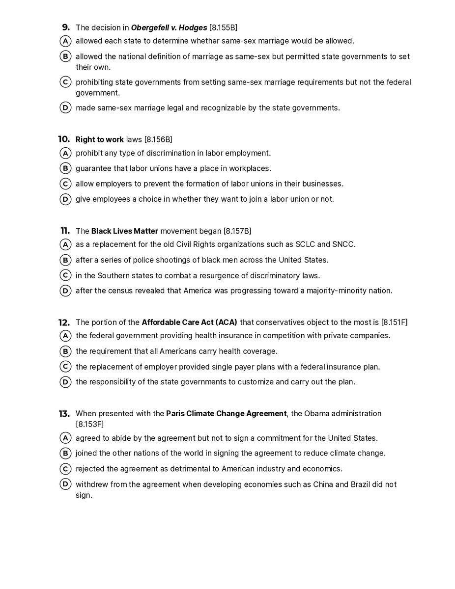 Us History From 1877 Hope And Change? The Obama Years – Quiz Shop