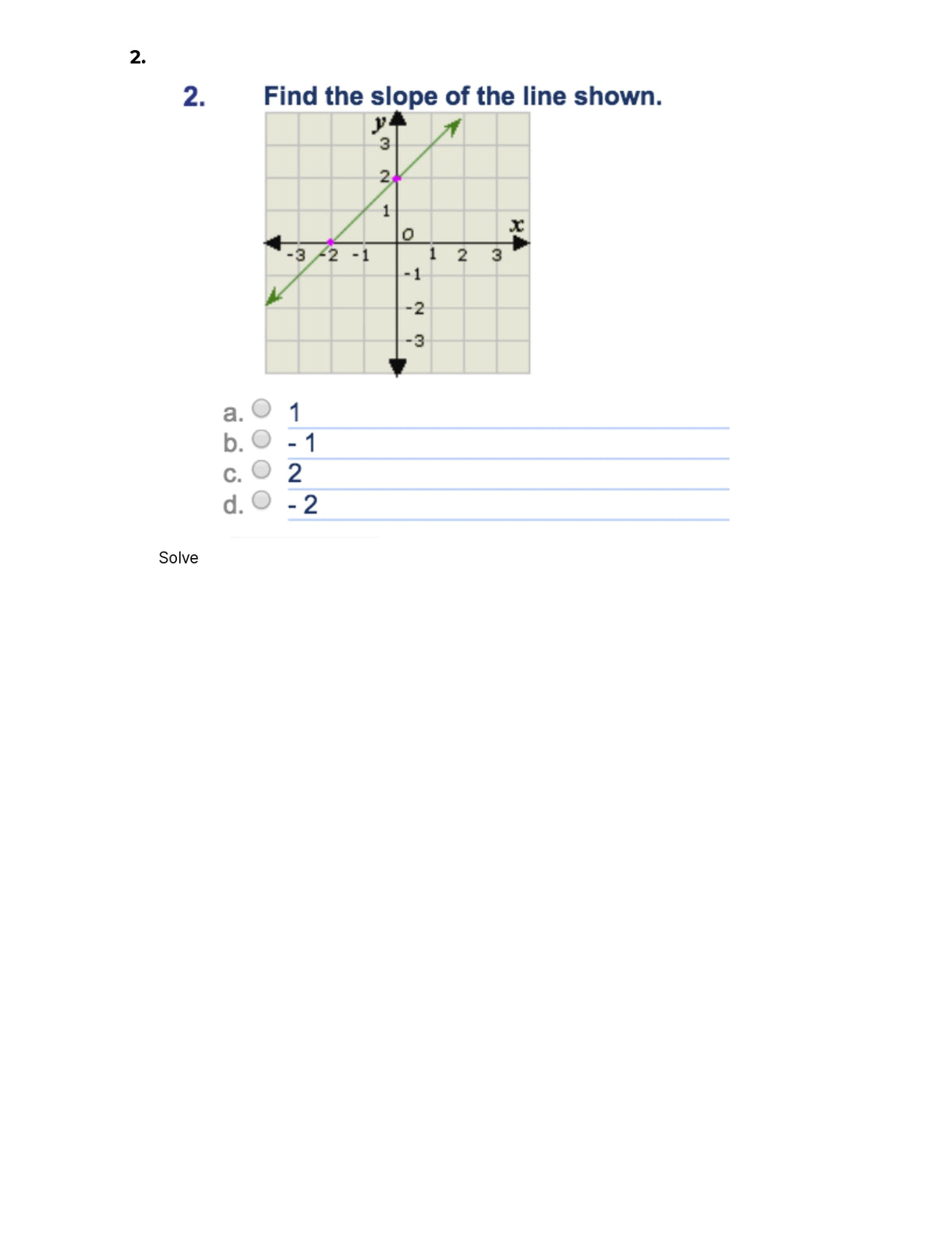 Algebra 1 Graphing Linear Equations – Quiz Shop