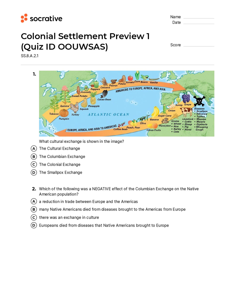 Colonial Settlement Preview 1 – Quiz Shop