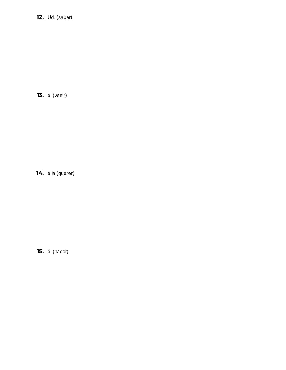 Enespañol2 1.2 Verbos--Irregular Preterite – Quiz Shop