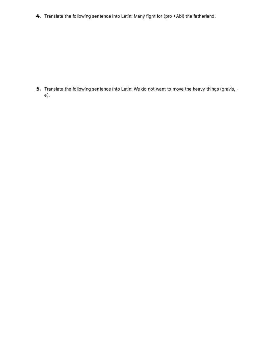 English To Latin Translation With Chapter 10 Vocabulary – Quiz Shop