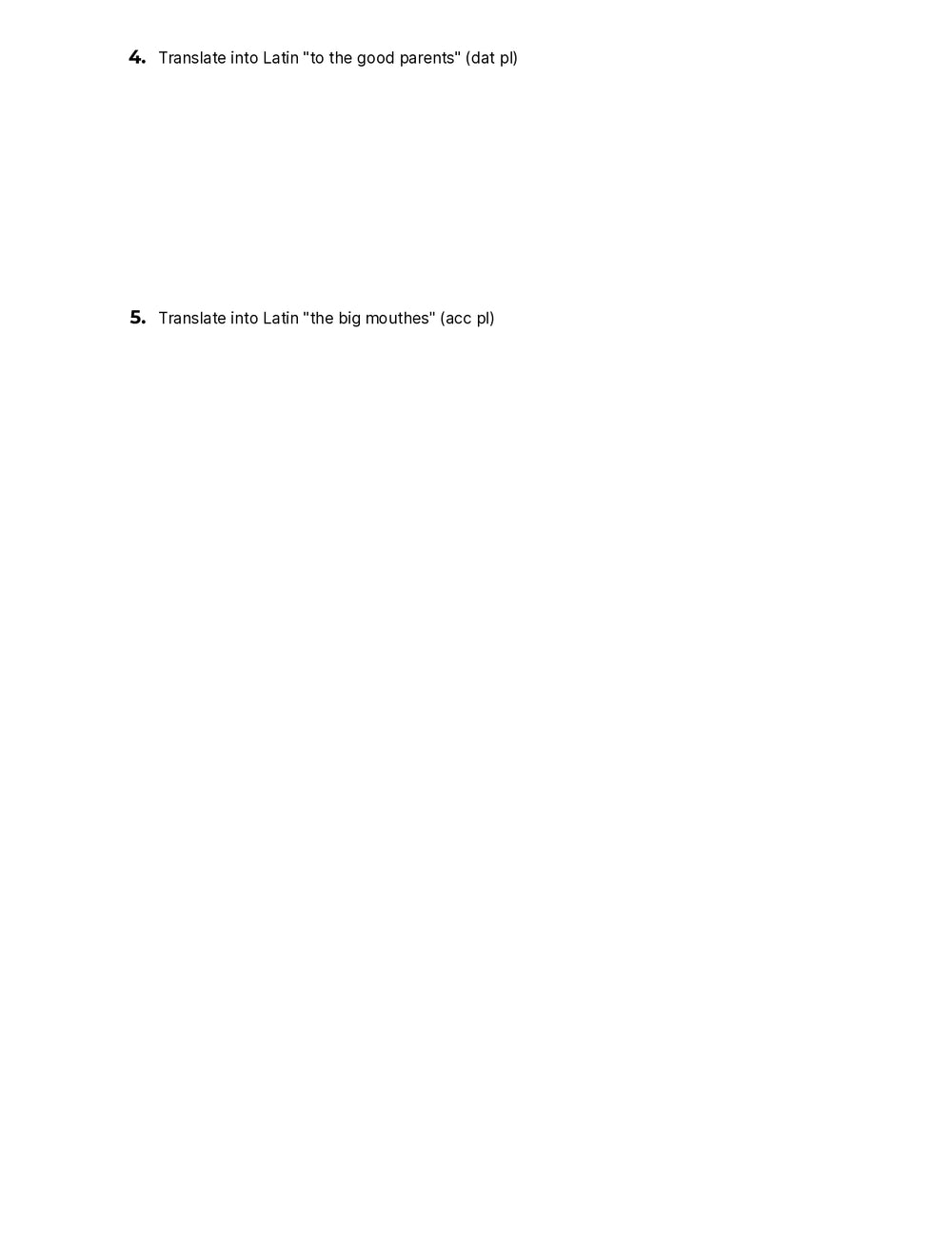 English To Latin Translation For Noun-Adjective Agreement Sa – Quiz Shop
