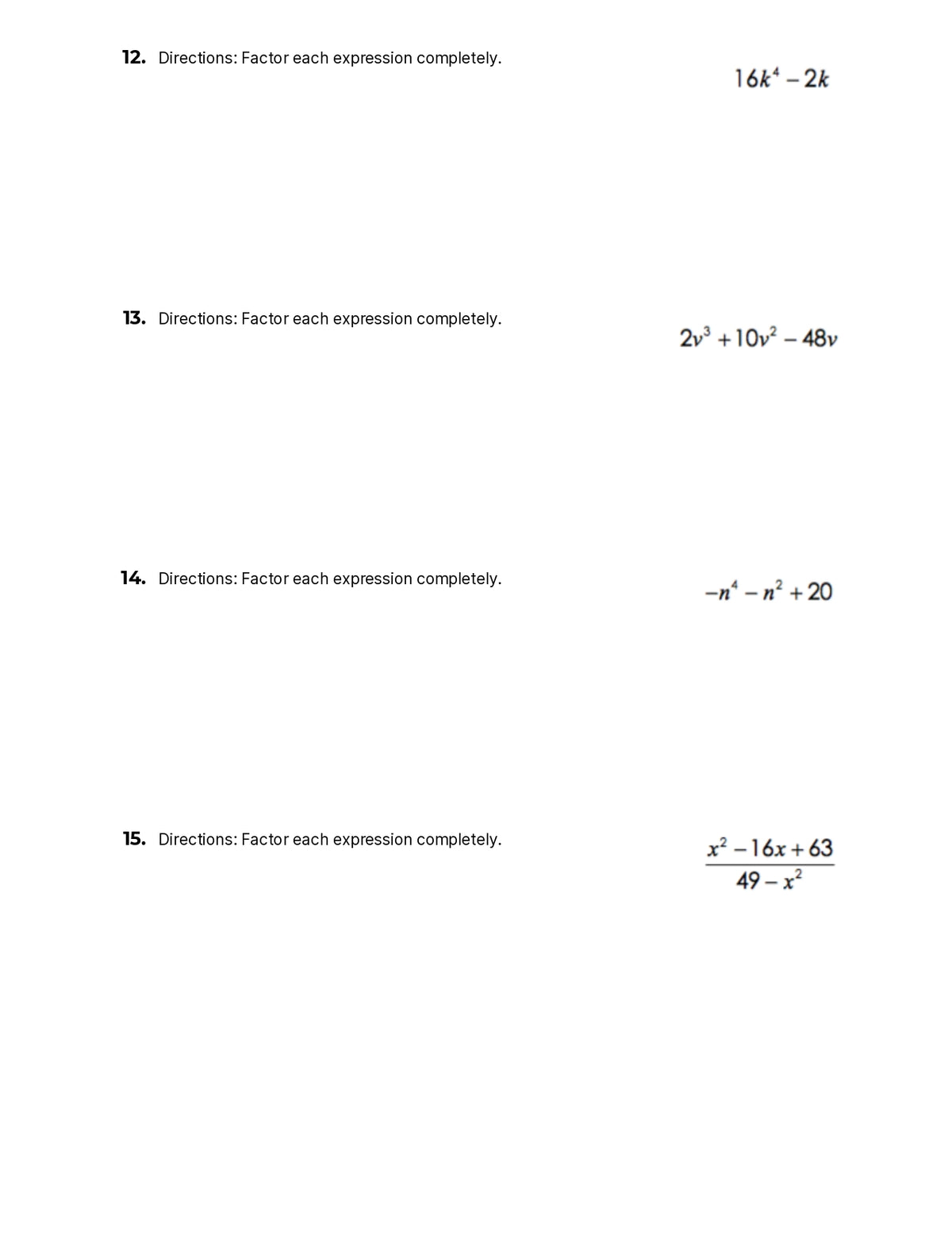 Exponent And Polynomial Operations – Quiz Shop