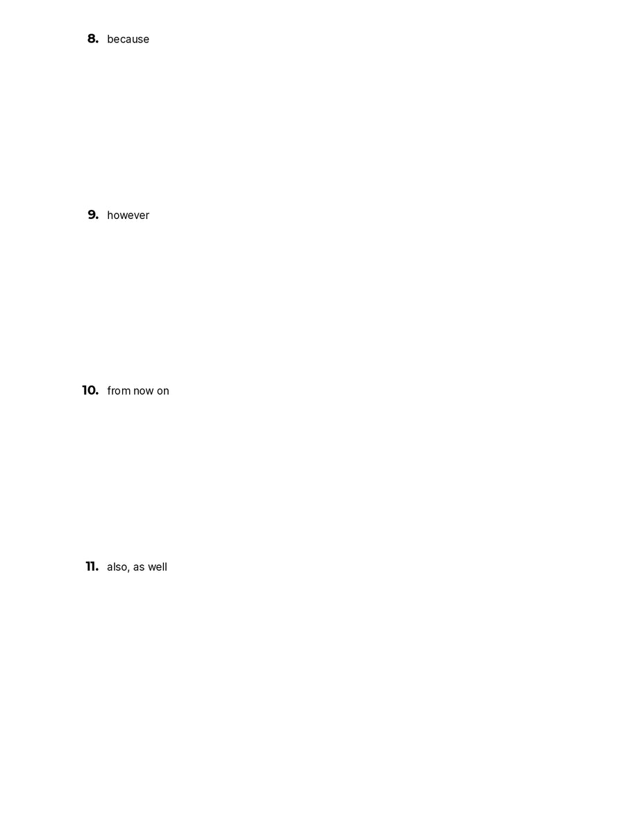 French Ib Exam Sl Linking Words-Complet 1-Write – Quiz Shop