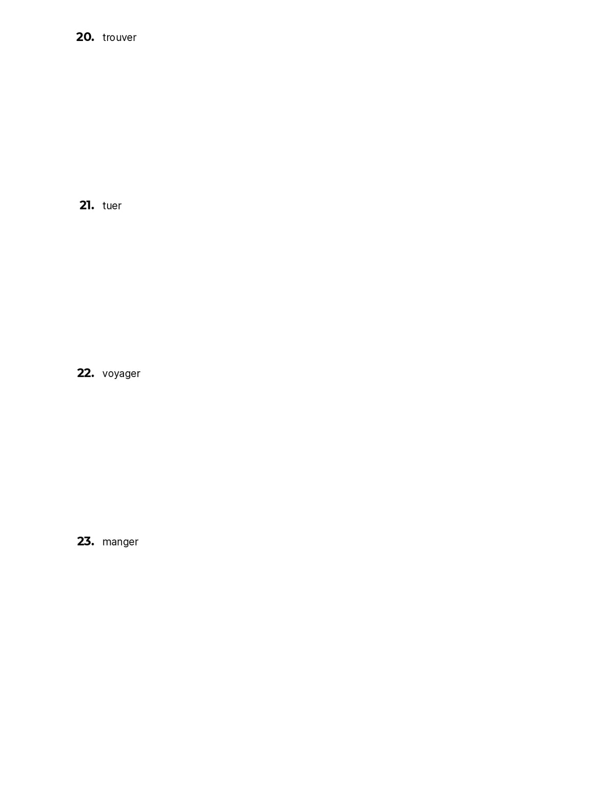 French Regular _Er Verbs-3 (Spelling) – Quiz Shop