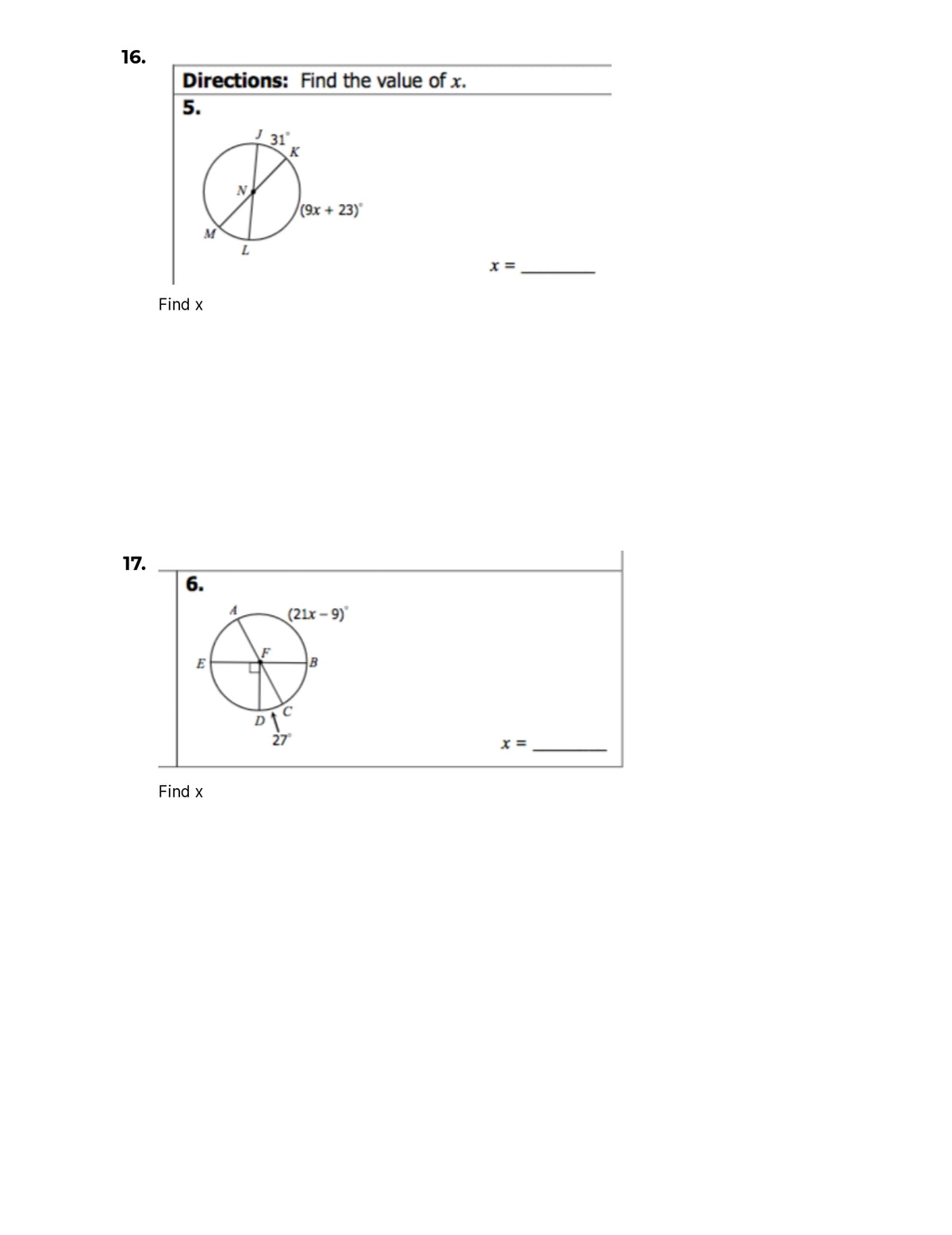 Geometry Central Angles Arc Measure & Arc Length – Quiz Shop