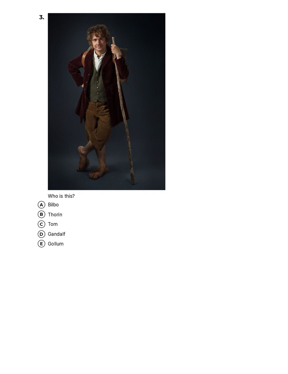 Hobbit Reading Quiz – Quiz Shop