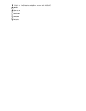 Noun-Adjective Agreement With 1St And 2Nd Declension Nouns – Quiz Shop