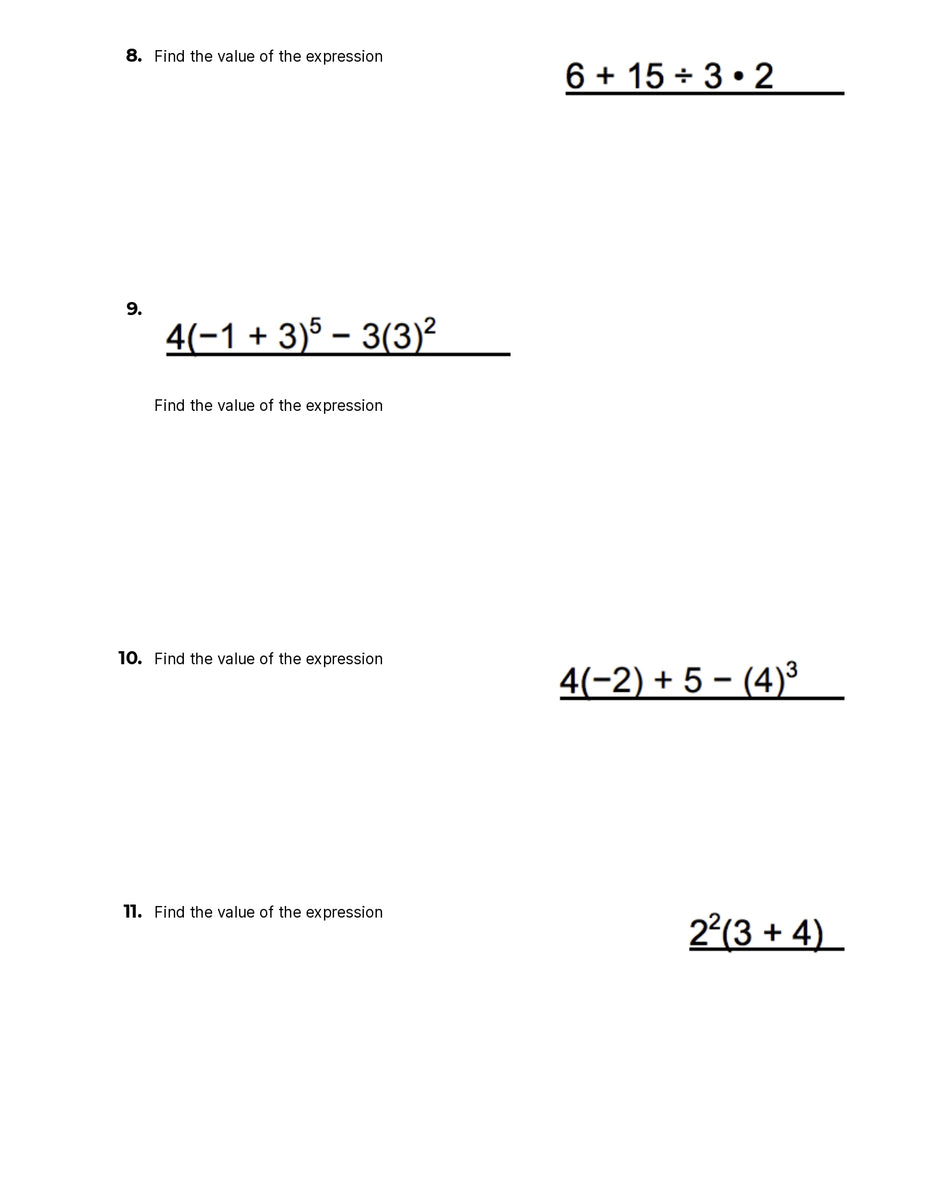 Pemdas – Quiz Shop