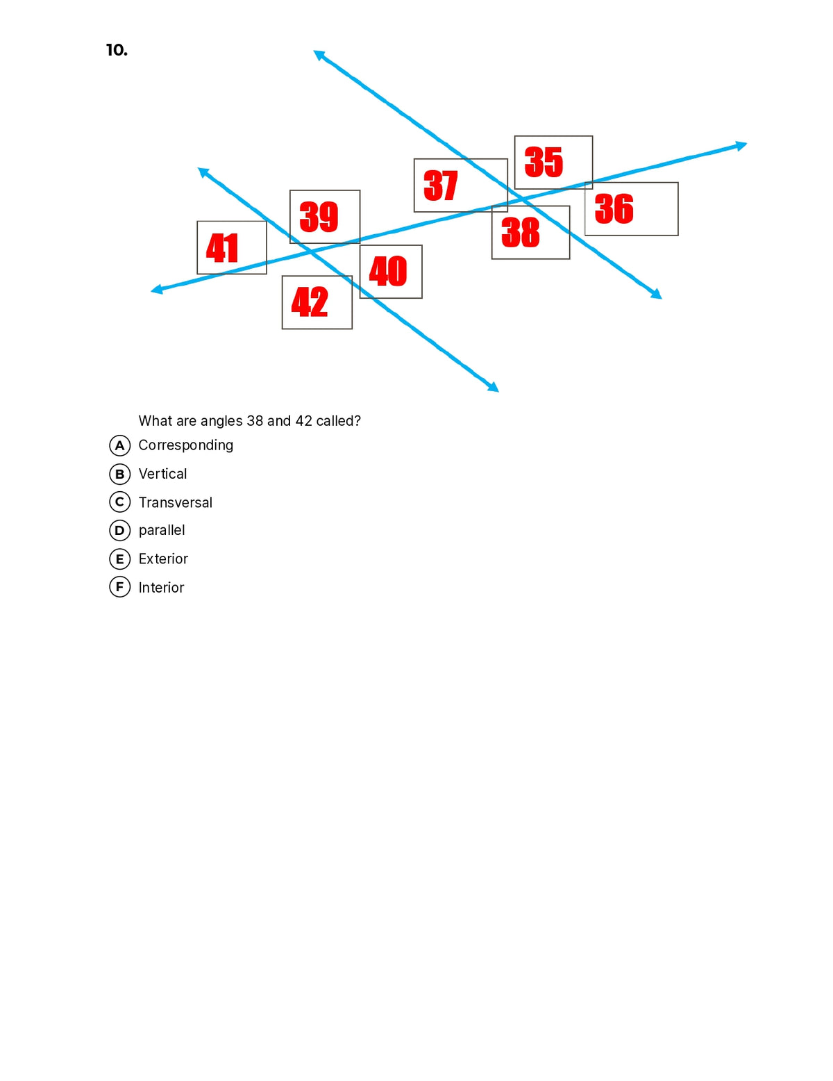 Parallel And Transversal Lines – Quiz Shop