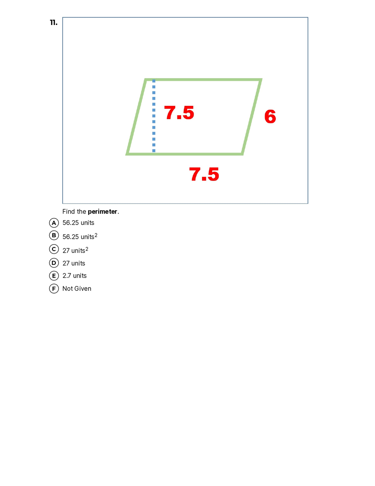 Perimeter And Area Of Quadrilaterals (P1) – Quiz Shop