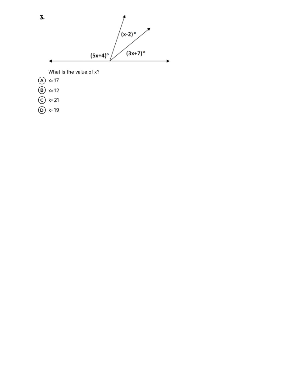 Supplementary And Complementary Angles B – Quiz Shop