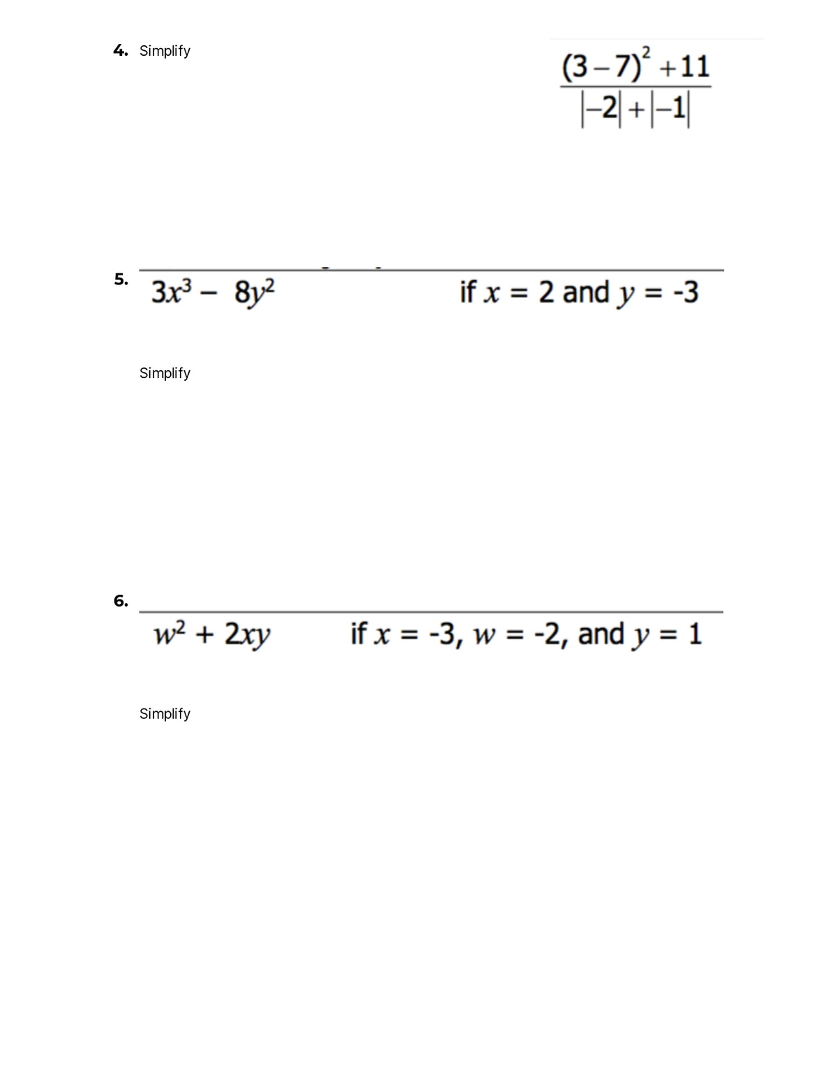Test Algebra Basic – Quiz Shop