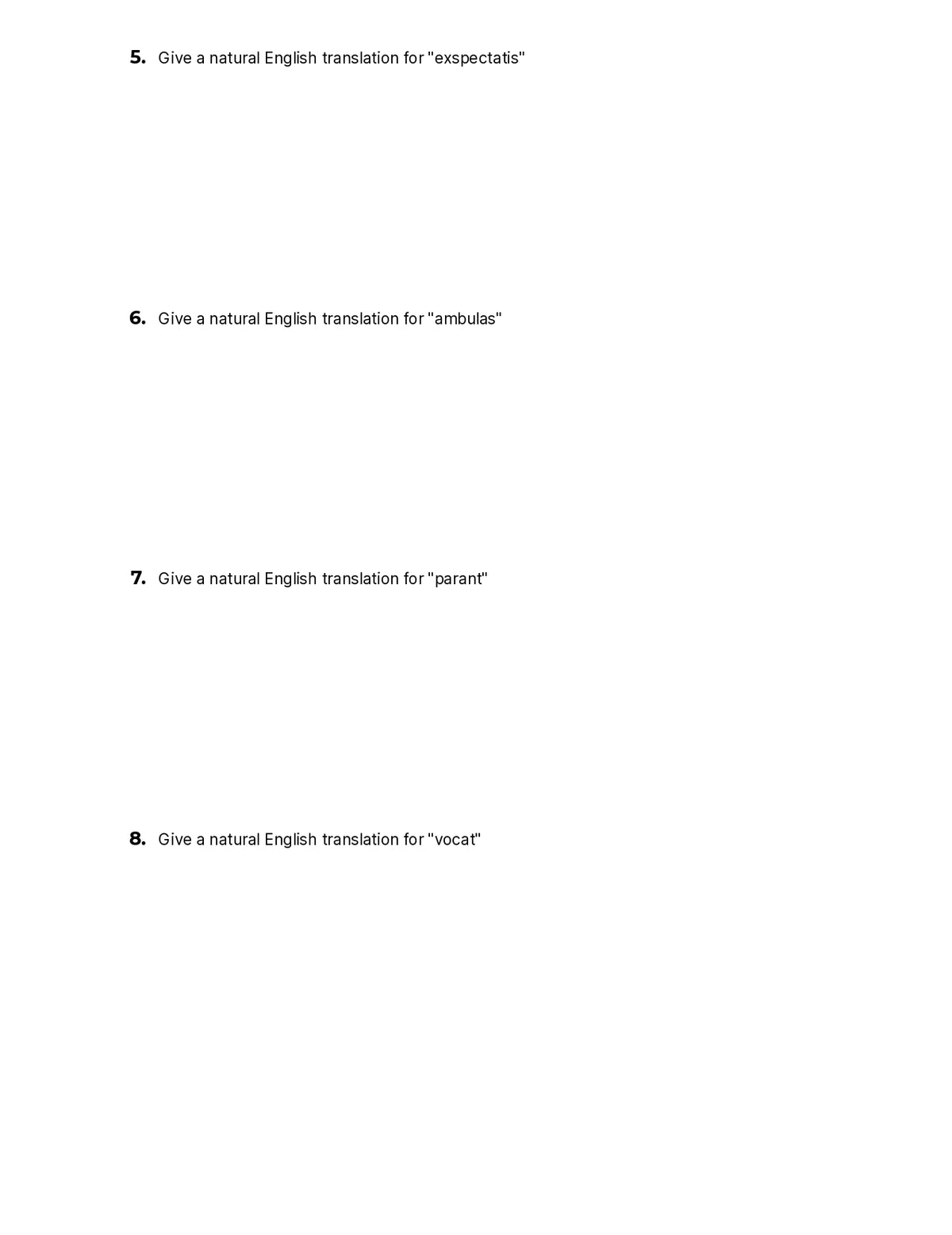 Translate 1St And 2Nd Conjugation Verbs From Latin To English – Quiz Shop