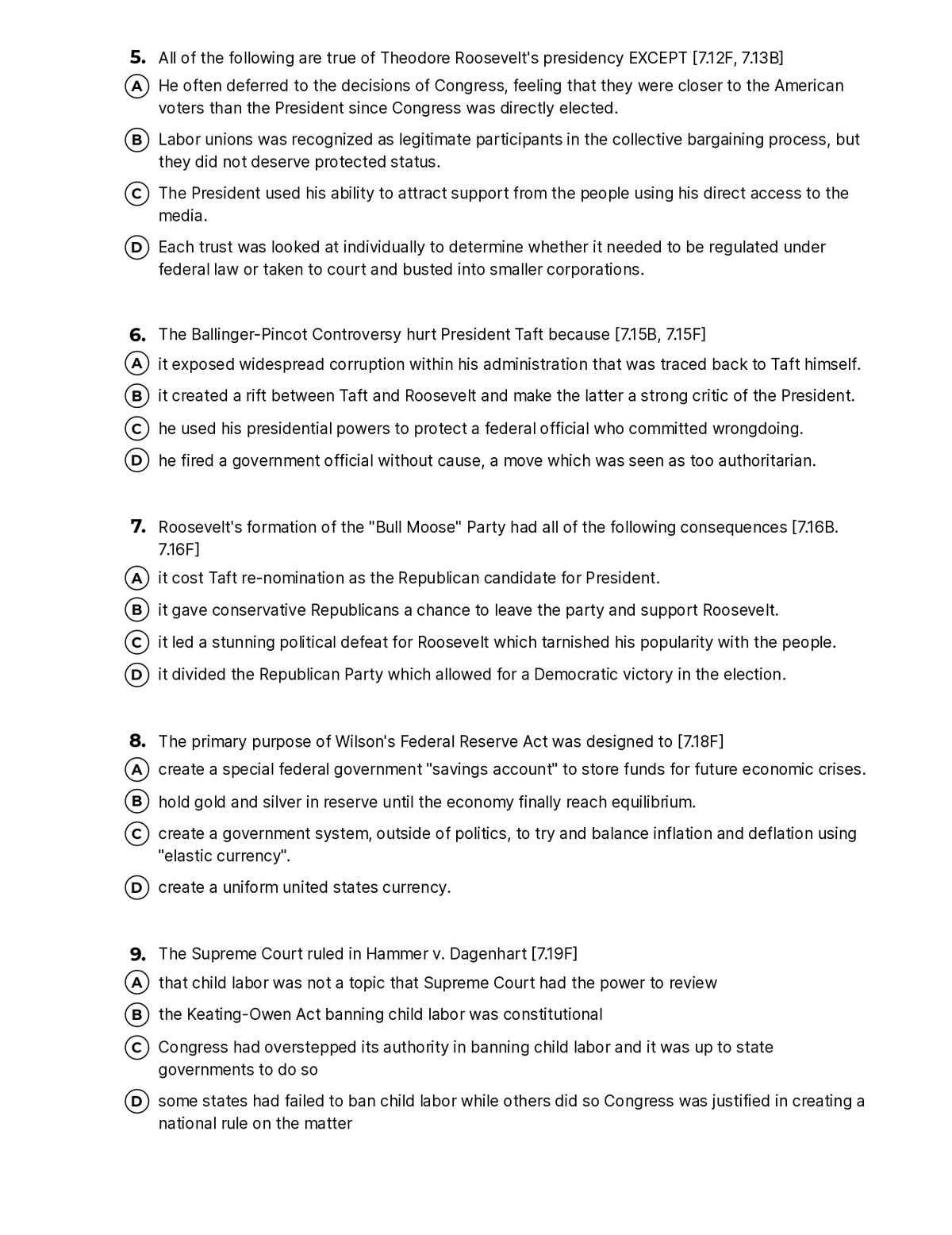 Us History From 1877 First Wave Feminism And National Progressivism ...