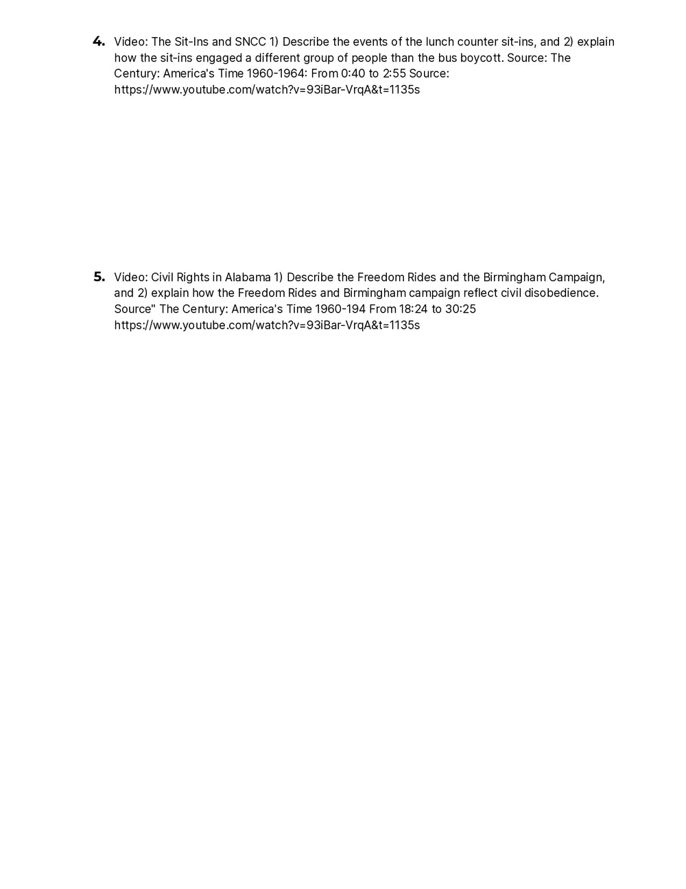 Us History From 1877 The Grassroots Civil Rights Movement – Quiz Shop