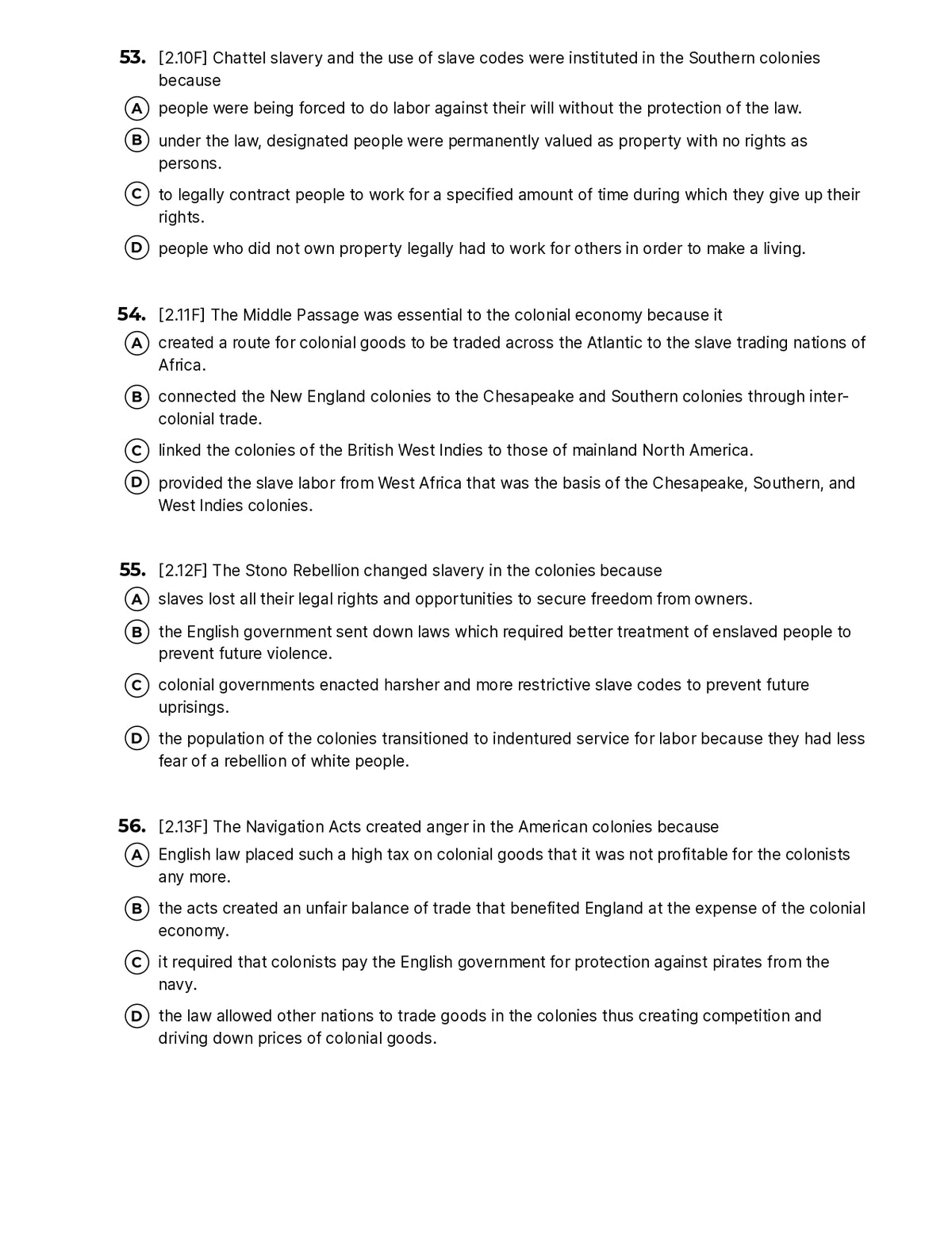 Us History To 1877 Periods 1&2 Combined – Quiz Shop